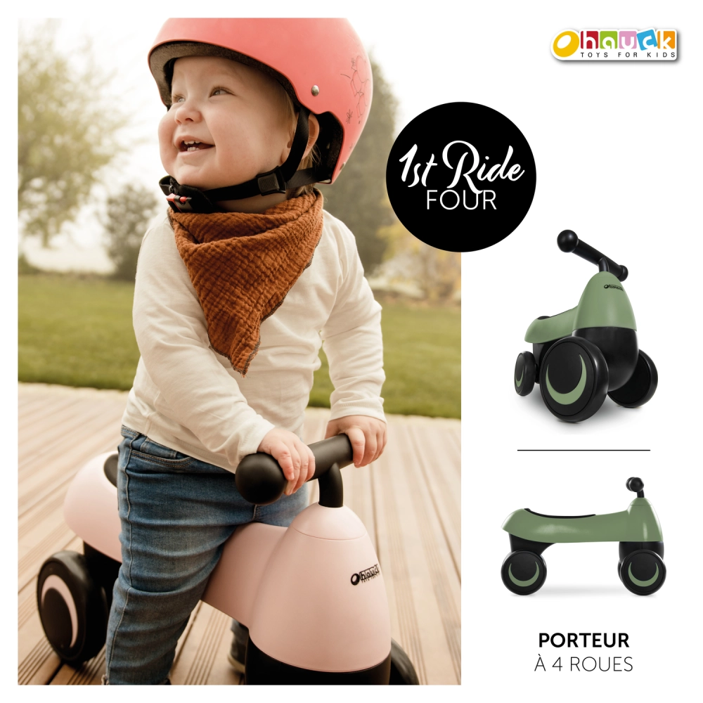 Mini Draisienne Hauck 1st Ride Four - Matt Green - Univers Poussette