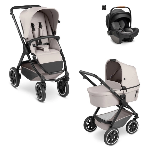 Poussette Kinderkraft Newly + Nacelle + Coque Auto Mink Pro - Sand ...