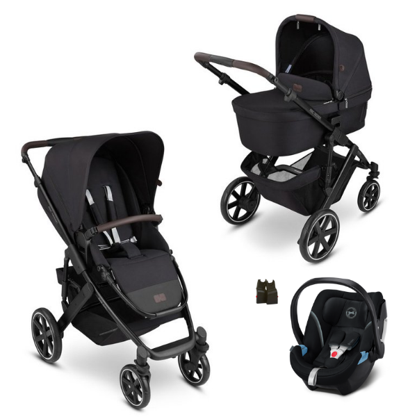 Poussette ABC Design Salsa 3 + Nacelle - Tin + Coque Auto Tulip - Black ...